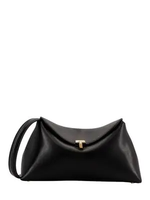 TOTEME Flap Shoulder Bag - Black