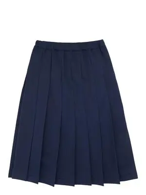 Comme Des Garçons Pleated Skirt - Dark Blue