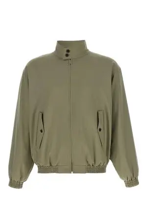Auralee High-neck Long-sleeve Zip-up Jacket - Green
