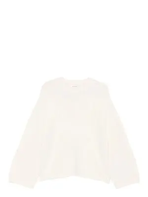 Soft Goat Long-sleeved Knitwear - White