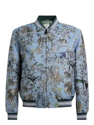 Etro Jacquard Bomber Jacket - Gray