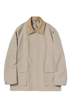 Auralee Long-sleeved Casual Jacket With Classic Collar - Nude