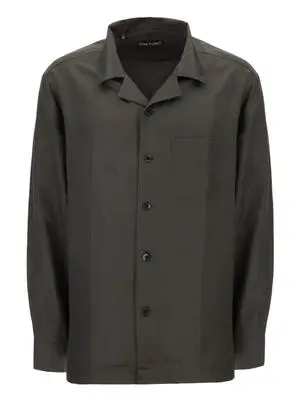 TOM FORD Silk Camp-collar Shirt - Black