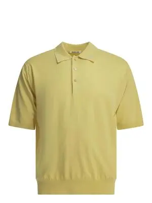 Auralee Short-sleeve Polo Shirt - Yellow