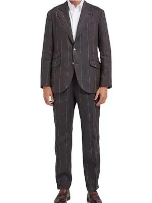 Brunello Cucinelli Long-sleeved Suit - Black