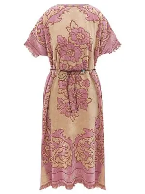 ZIMMERMANN Zimmermann Aster Floral Jacquard Midi Dress
