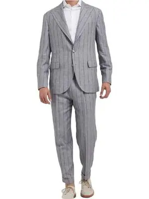 Brunello Cucinelli Long-sleeved Suit - Gray