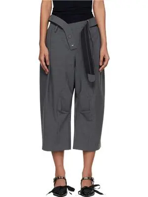 Ottolinger Asymmetrical Pleated Culottes - Grey