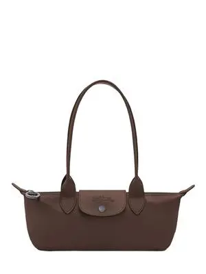 Longchamp Leather Top Handle Shoulder Bag - Mocha