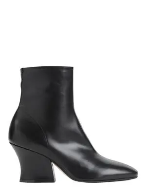 JIL SANDER Lune Mid Heel Ankle Boots - Black
