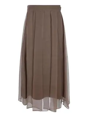 BRUNELLO CUCINELLI Brunello Cucinelli Flared Midi Skirt