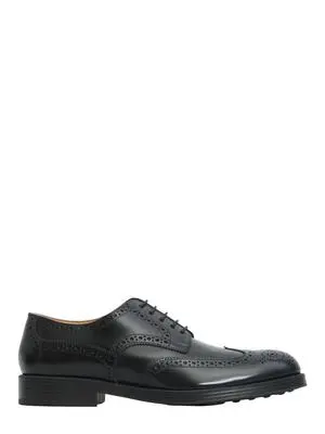 TOD'S Wingtip Brogue Derby Shoes - Black