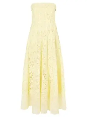 Simkhai Imogen Cotton Lace Midi Dress - Yellow