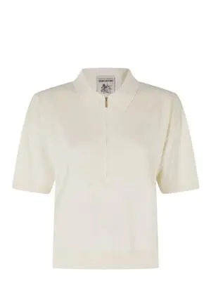 SEMICOUTURE Semicouture Half-Zip Polo Top