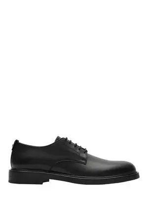Burberry Leather Pembroke Derby Shoes - Black