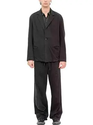 Andrea Ya'aqov Wide-leg Drawstring Trousers - Black