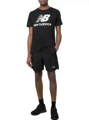 NEW BALANCE Logo-print T-shirt - Black