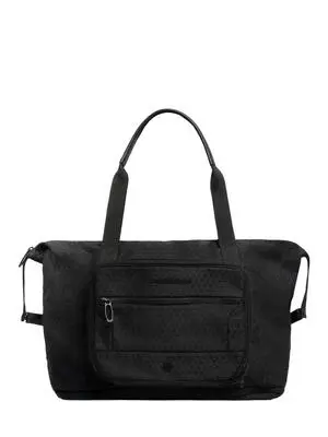 PIQUADRO Geometric Pocket Holdall - Black