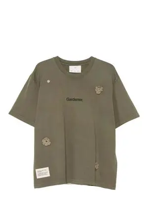SONG FOR THE MUTE X Birkenstock Floral-patch T-shirt - Green
