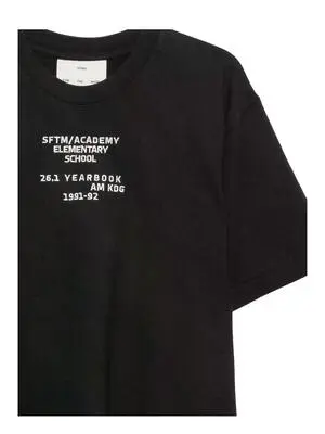 SONG FOR THE MUTE Slogan-print T-shirt - Black