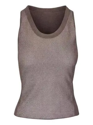 Akris Akris Round-Neck Tank Top Brown