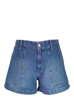 Ag Patch Pocket Denim Shorts - Blue