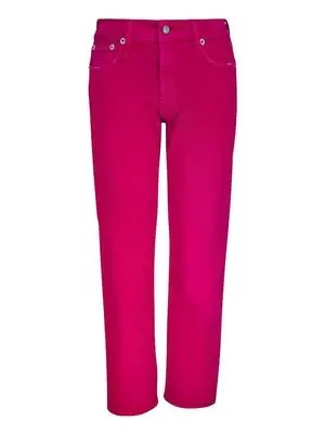 R13 Logo Patch Straight-leg Trousers - Pink
