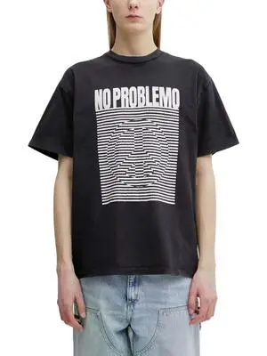 NO PROBLEMO Cnd Wave Regular Fit T-shirt - Black
