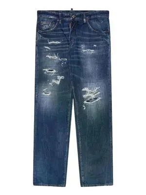 Dsquared2 642 Distressed Jeans - Blue