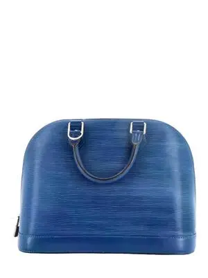 LOUIS VUITTON Alma Satchel Epi Leather Pm - Blue