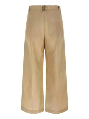 Brunello Cucinelli Brunello Cucinelli Monile Pleated Trousers Neutrals