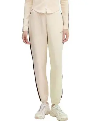 Guess Logo Detail Side Stripe Track Pants - Neutrals