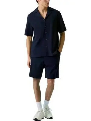 Guess Short-sleeve Camp-collar Shirt - Blue