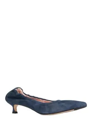 LA ROSE Pointed-toe Elasticated Pumps - Blue