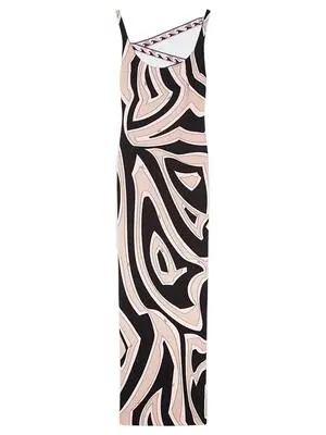 Emilio Pucci Labirinto Print Maxi Dress - Neutral