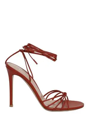 GIANVITO ROSSI Gianvito Rossi Gwyneth High Heel Strappy Sandals Red