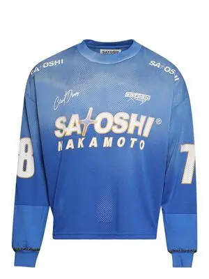 SATOSHI NAKAMOTO Mesh Moto Jersey - Blue