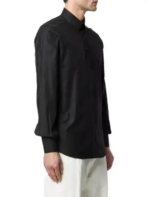 Dolce & Gabbana Pinstripe Long-sleeve Cotton Shirt - Black