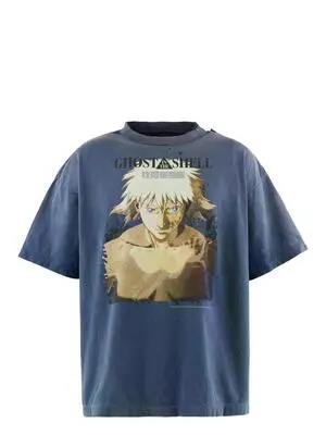 SAINT MXXXXXX Graphic-print T-shirt - Blue