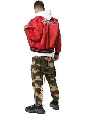 COUNTY OF MILAN Sox Logo Bomber Jacket - Red