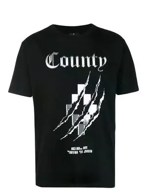 COUNTY OF MILAN Front Printed T-shirt - Black