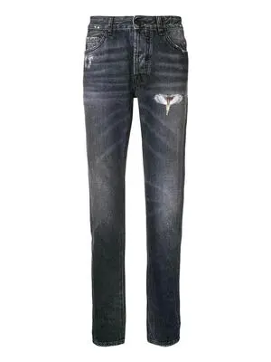 COUNTY OF MILAN Marcelo Burlon Wing Jeans - Black