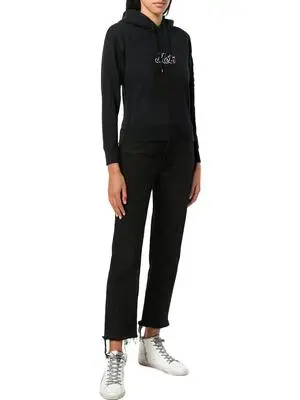 COUNTY OF MILAN Logo Embroidered Hoodie - Black