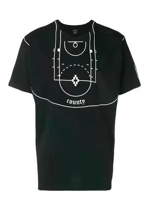 COUNTY OF MILAN Nba Court T-shirt - Black
