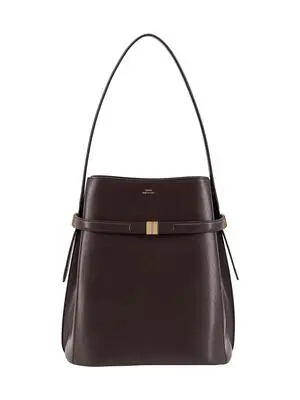 TOTEME Belted Leather Bucket Bag - Multicolor