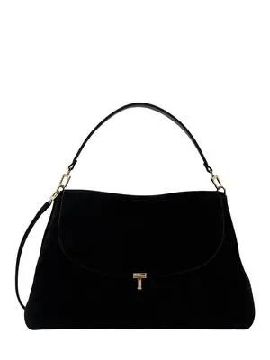 TOTEME TOTEME T-Lock Leather Handbag Black