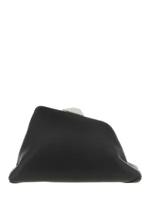 Attico Day Off" Leather Shoulder Bag - Black