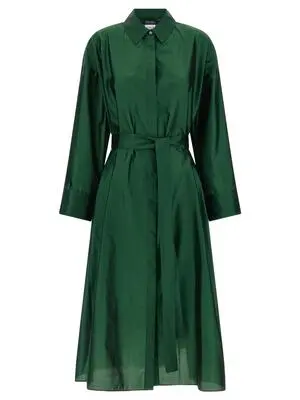 MAX MARA S Max Mara SmmAnna Midi Dress In Washed Silk Blend Organza