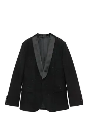 Santoni Sequin-embellished Blazer - Black