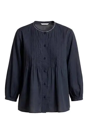 Peserico Cotton Pleated T-shirt - Multicolor